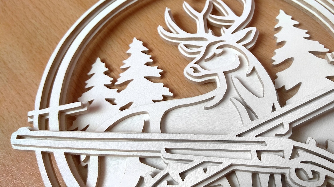 C129-hunting Scroll Saw Pattern pdf Dxf Svg Eps - Etsy