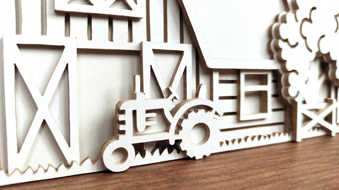 C203-farm Scroll Saw Pattern pdf Dxf Svg Eps - Etsy