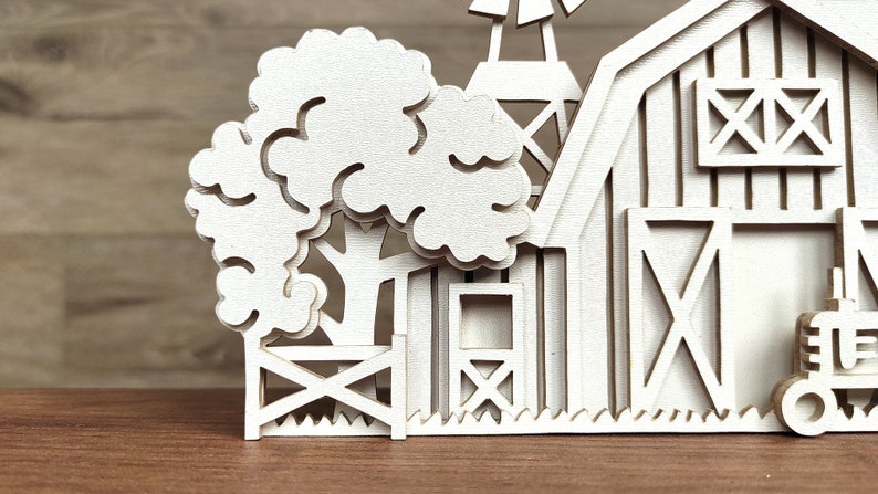 C203-farm - Scroll Saw Pattern (pdf, Dxf, Svg, Eps) - Etsy