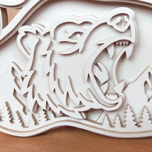 C142-bear - Scroll Saw Pattern (pdf, Dxf, Svg, Eps) - Etsy