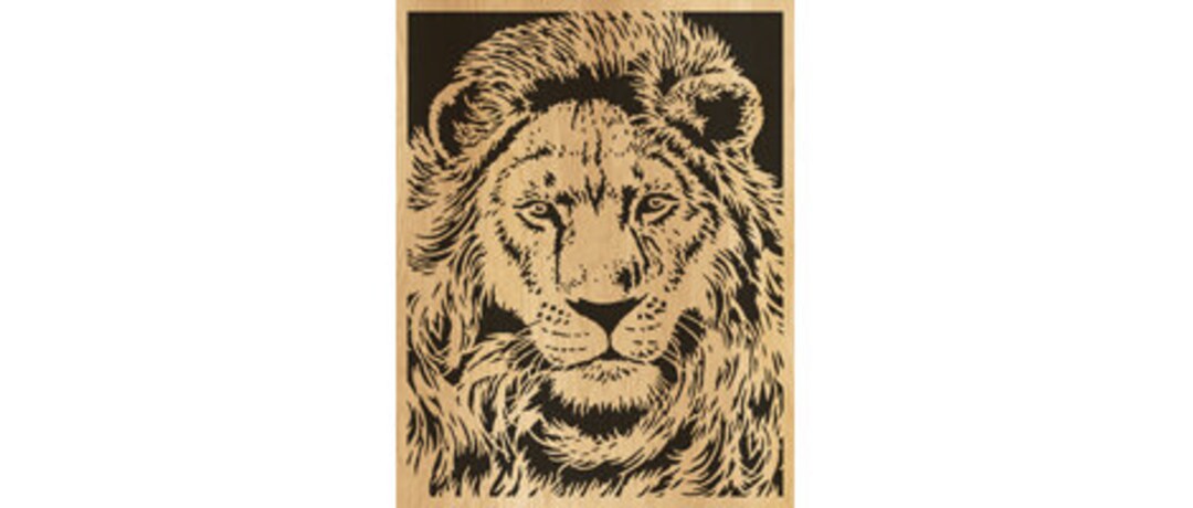 091-lion Scroll Saw Pattern pdf, Jpg, Dxf, Svg, Eps - Etsy
