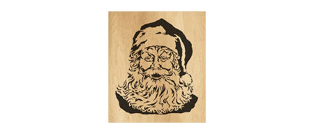 027-santa Scroll Saw Pattern pdf, Jpg, Dxf, Svg, Eps - Etsy