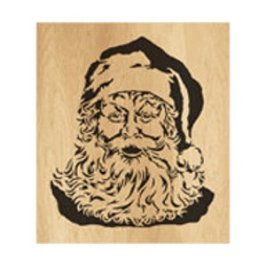 027-santa Scroll Saw Pattern pdf, Jpg, Dxf, Svg, Eps - Etsy