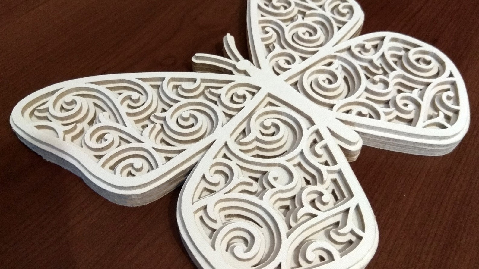 C35-Butterfly Scroll saw pattern pdf dxf svg eps | Etsy