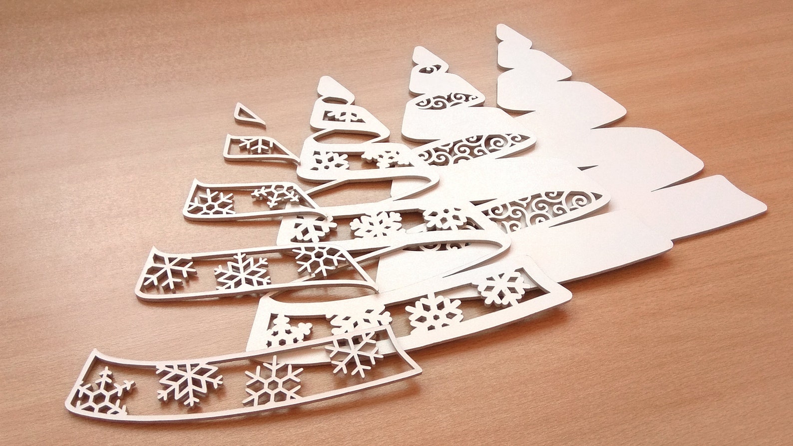 C86-christmas Tree Scroll Saw Pattern pdf Dxf Svg Eps | Etsy