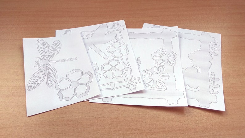 C114-dragonfly - Scroll Saw Pattern (pdf, Dxf, Svg, Eps) - Etsy