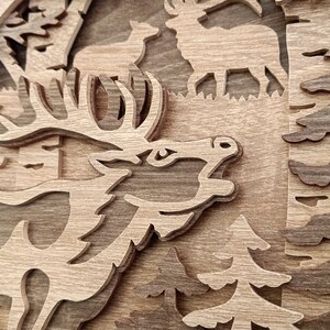 C260-elk - Scroll Saw Pattern (pdf, Dxf, Svg, Eps) - Etsy