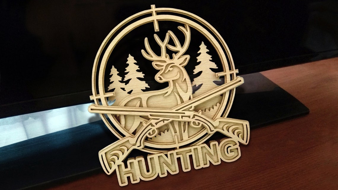 C129-hunting - Scroll Saw Pattern (pdf, Dxf, Svg, Eps) - Etsy