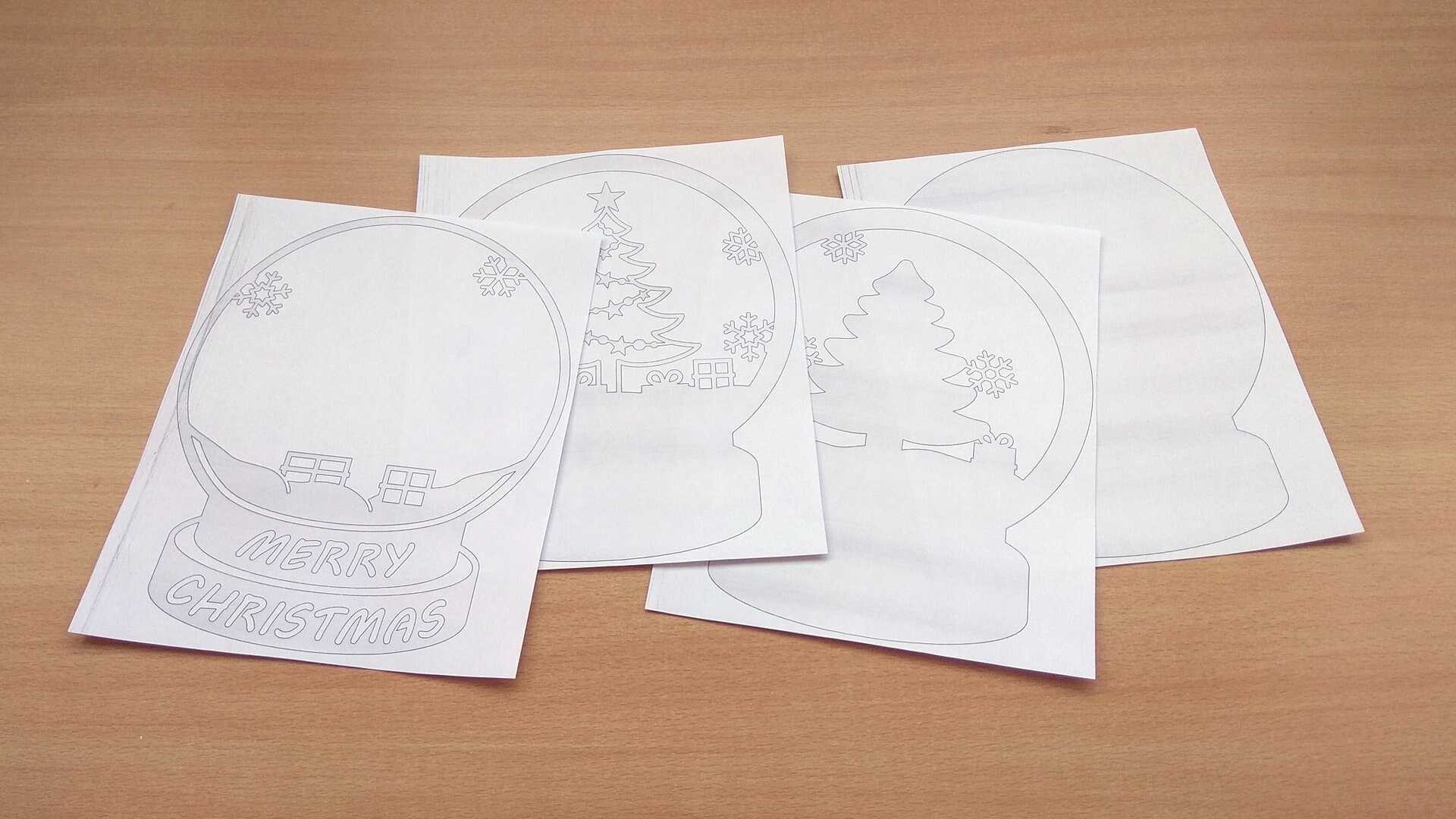 C135-christmas Snowball - Scroll Saw Pattern (pdf, Dxf, Svg, Eps) - Etsy