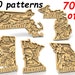 C240-US State Set Scroll Saw Pattern pdf Dxf Svg Eps - Etsy