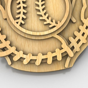 C255-baseball - Scroll Saw Pattern (pdf, Dxf, Svg, Eps) - Etsy