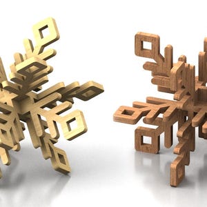 C265-snowflake Set- Scroll Saw Pattern (pdf, Dxf, Svg, Eps) - Etsy