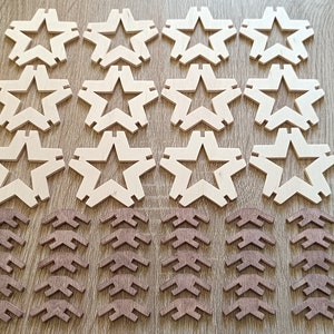 G03-star - Scroll Saw Pattern (pdf, Dxf, Svg, Eps) - Etsy Canada