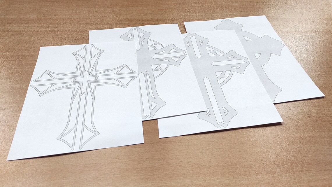 C194-cross Scroll Saw Pattern pdf Dxf Svg Eps - Etsy