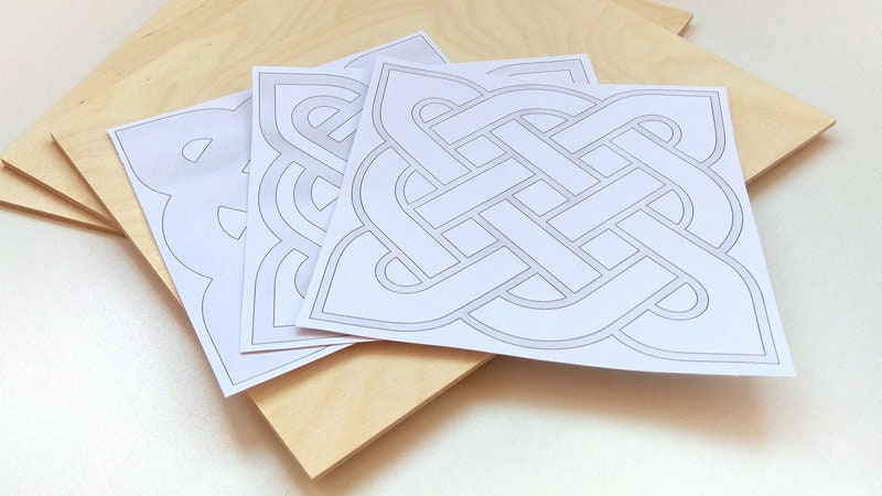 C56-celtic Ornament - Scroll Saw Pattern (pdf, Dxf, Svg, Eps) - Etsy