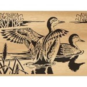 108-ducks - Scroll Saw Pattern (pdf, Jpg, Dxf, Svg, Eps) - Etsy