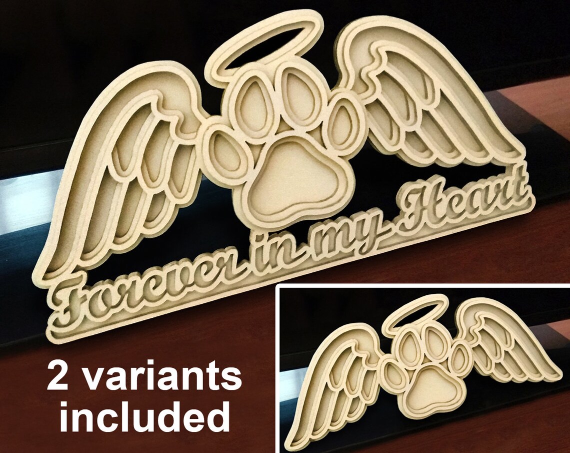 C104-paw Scroll Saw Pattern pdf Dxf Svg Eps | Etsy