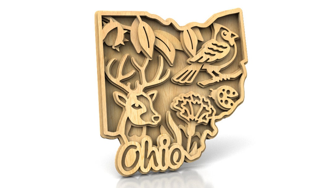 C240-ohio - Scroll Saw Pattern (pdf, Dxf, Svg, Eps) - Etsy