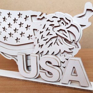 C177-eagle-flag - Scroll Saw Pattern (pdf, Dxf, Svg, Eps) - Etsy