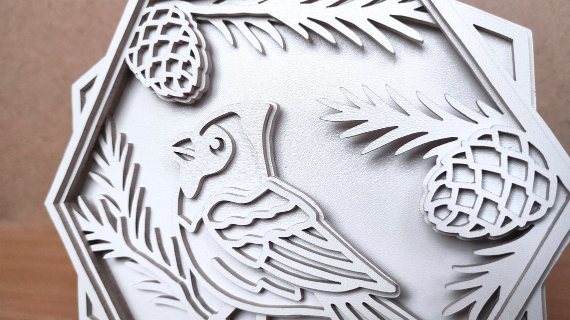 C185-cardinal Scroll Saw Pattern pdf Dxf Svg Eps | Etsy