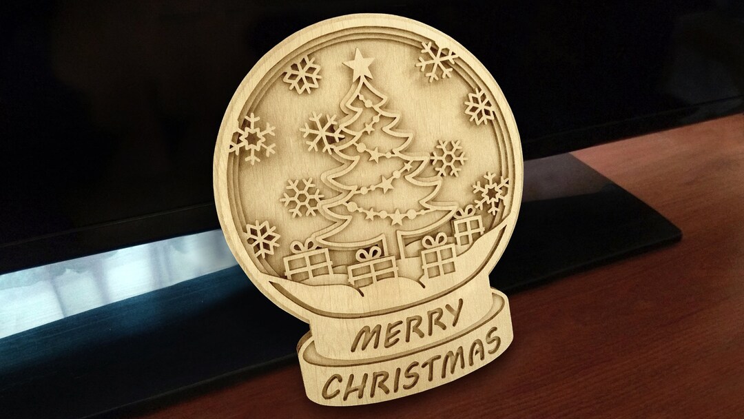 C135-christmas Snowball - Scroll Saw Pattern (pdf, Dxf, Svg, Eps) - Etsy