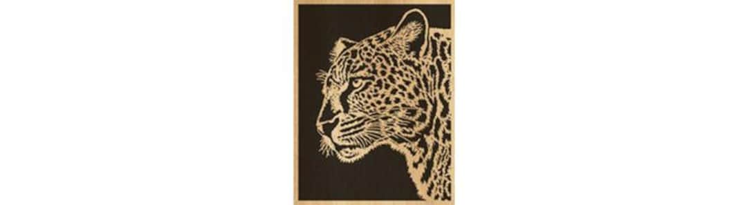 117-leopard - Scroll Saw Pattern (pdf, Jpg, Dxf, Svg, Eps) - Etsy