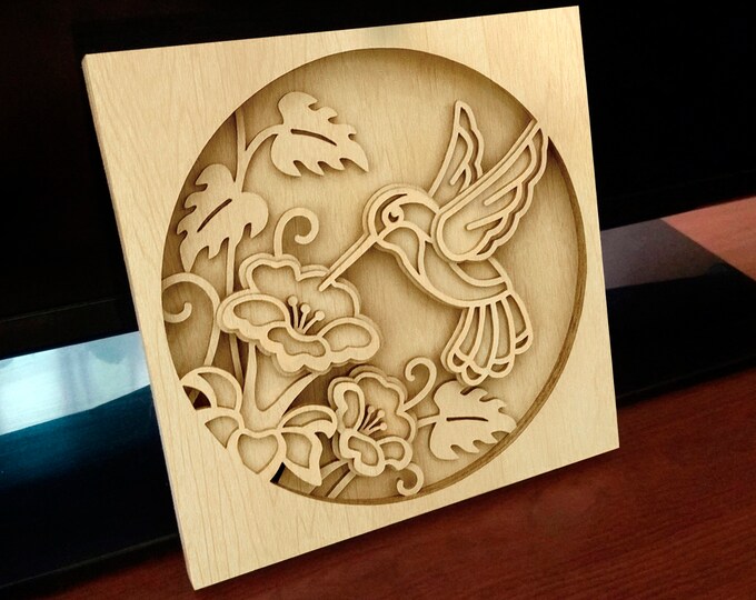 C163-hummingbird - Scroll Saw Pattern (pdf, Dxf, Svg, Eps) - Etsy