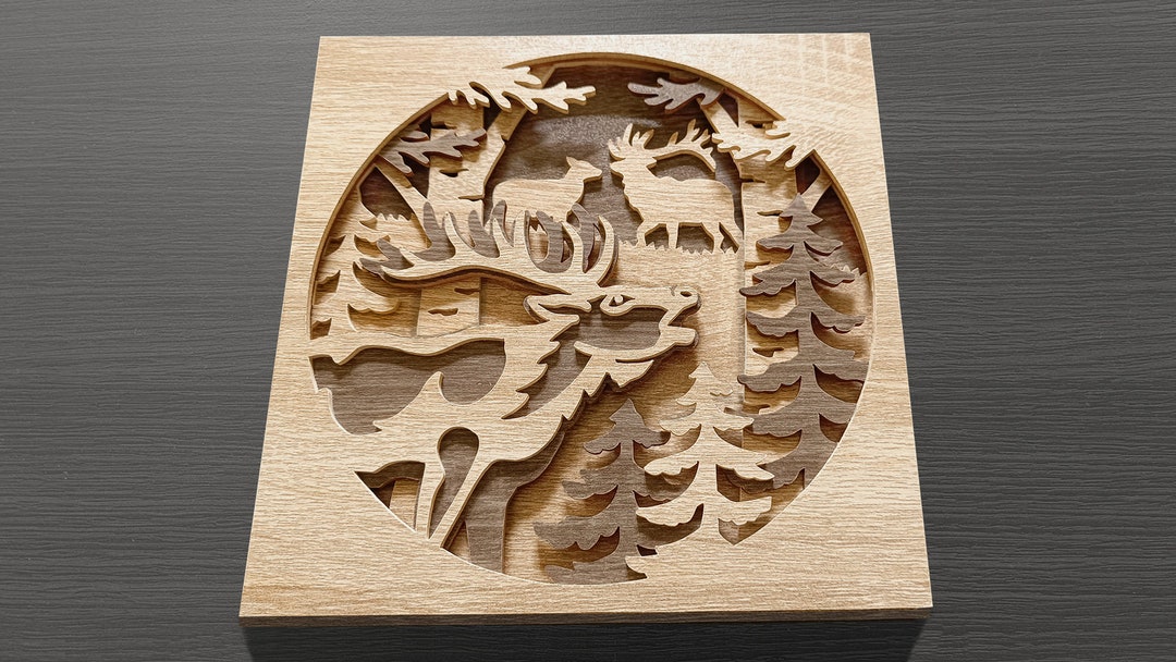 C260-elk Scroll Saw Pattern pdf, Dxf, Svg, Eps - Etsy