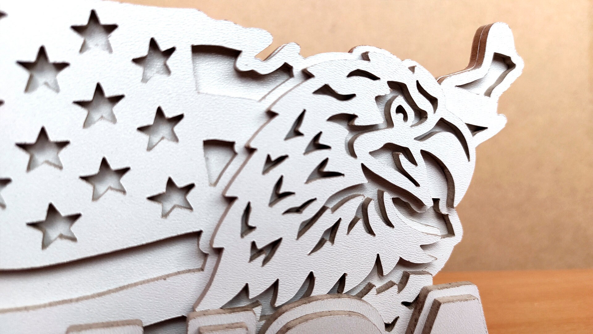 C177-eagle-flag - Scroll Saw Pattern (pdf, Dxf, Svg, Eps) - Etsy