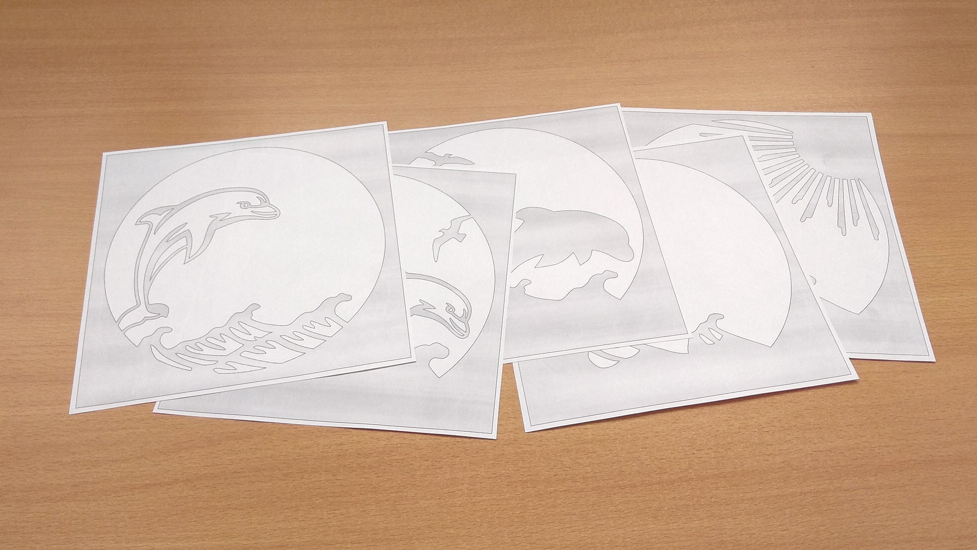 C108-dolphins Scroll Saw Pattern pdf Dxf Svg Eps - Etsy