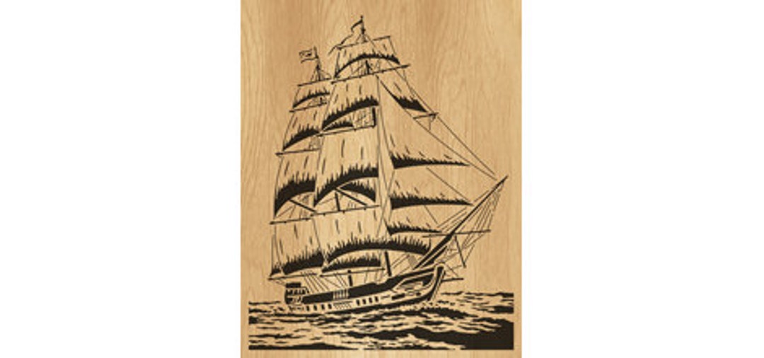 074-ship - Scroll Saw Pattern (pdf, Jpg, Dxf, Svg, Eps) - Etsy