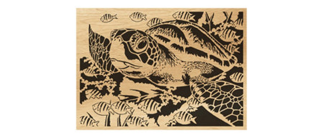 032-turtle Scroll Saw Pattern pdf, Jpg, Dxf, Svg, Eps - Etsy