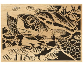 Sea Turtle. Scroll Saw Pattern - Etsy Australia