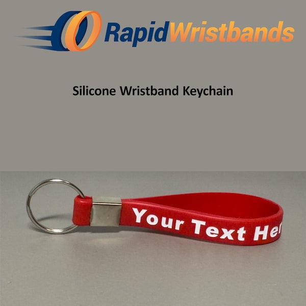 Silicone Wristband Keychain - Etsy