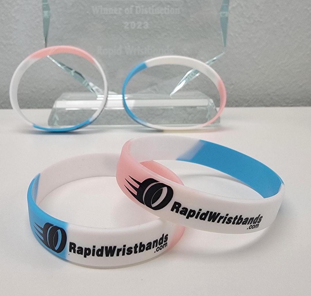Transgender Pride Flag - Custom Wristbands - Printed Style ...