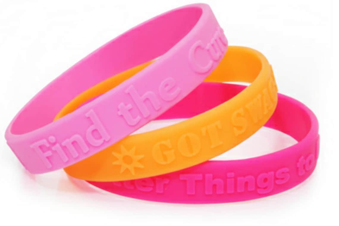 Custom Embossed Silicone Wristbands - Etsy