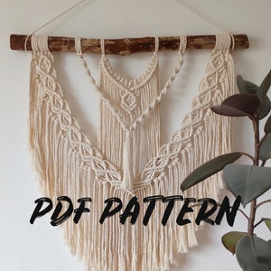 Macrame Pattern PDF Macrame Tutorial DIY Macrame Gift Written - Etsy