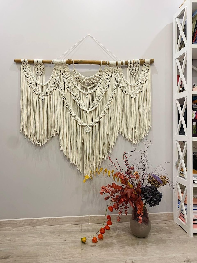 Extra Large Macrame Wall Hanging, Huge Over Crib Wall Art, Large ...