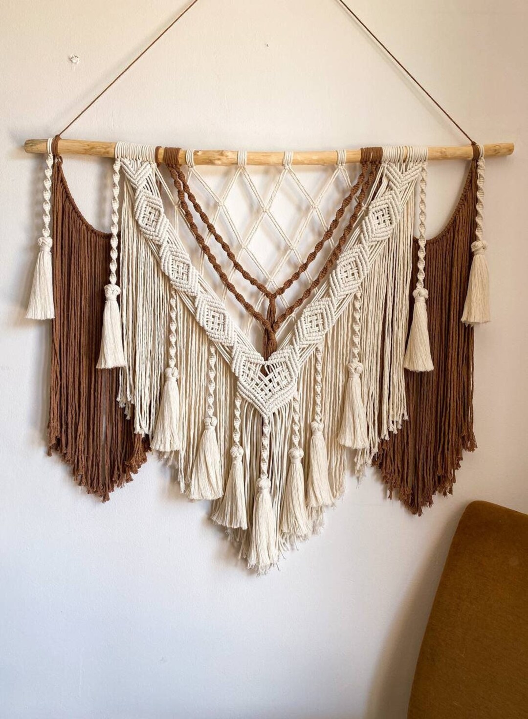 Boho Headboard, Wall Tapestry, Boho Wall Decor, Macrame Headboard, Wall ...