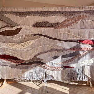 Macrame Room Divider, Boho Room Partition, Woven Room Divider, Large ...