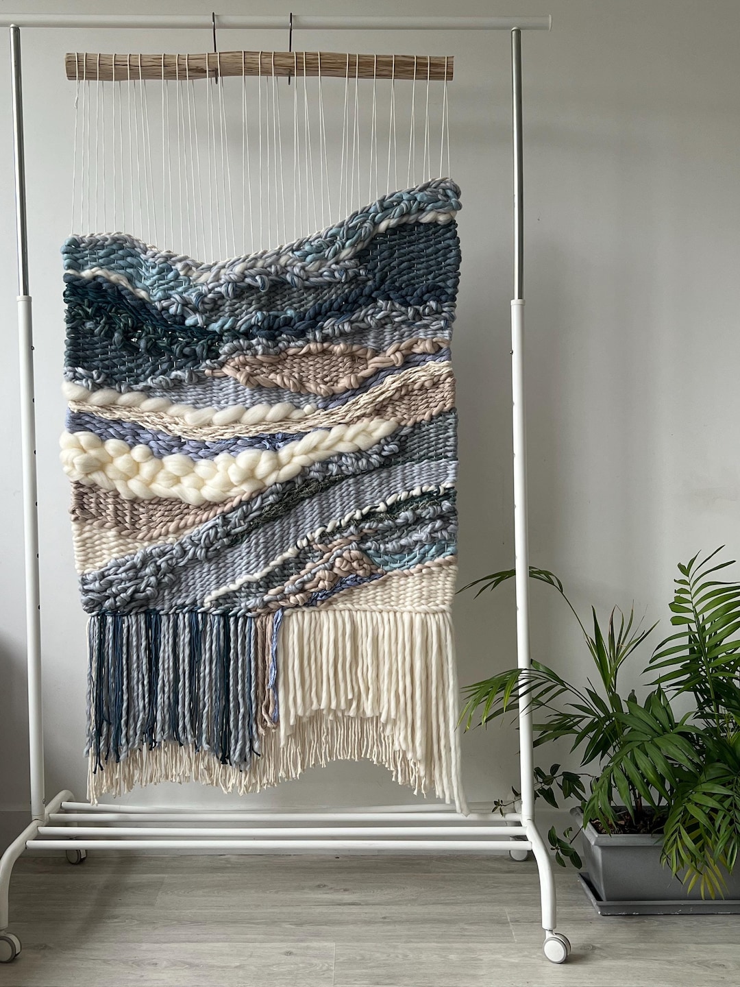 Fiber Wall Art, Textured Wall Art, Large Woven Wall Hanging, Wall ...