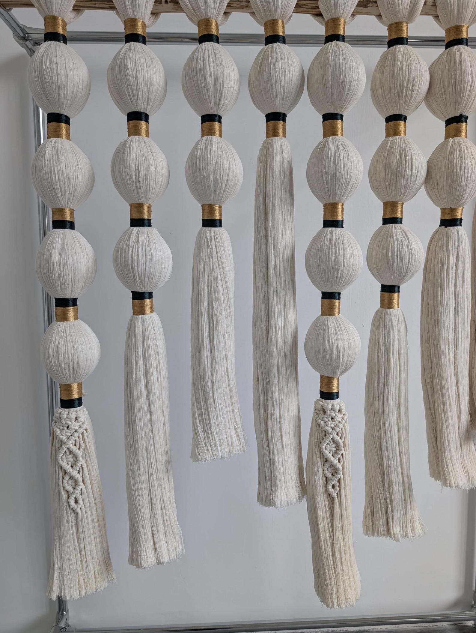 Ball Macrame Mural for Wall, Macrame Ball Hanging, Large Woven Wall Art ...
