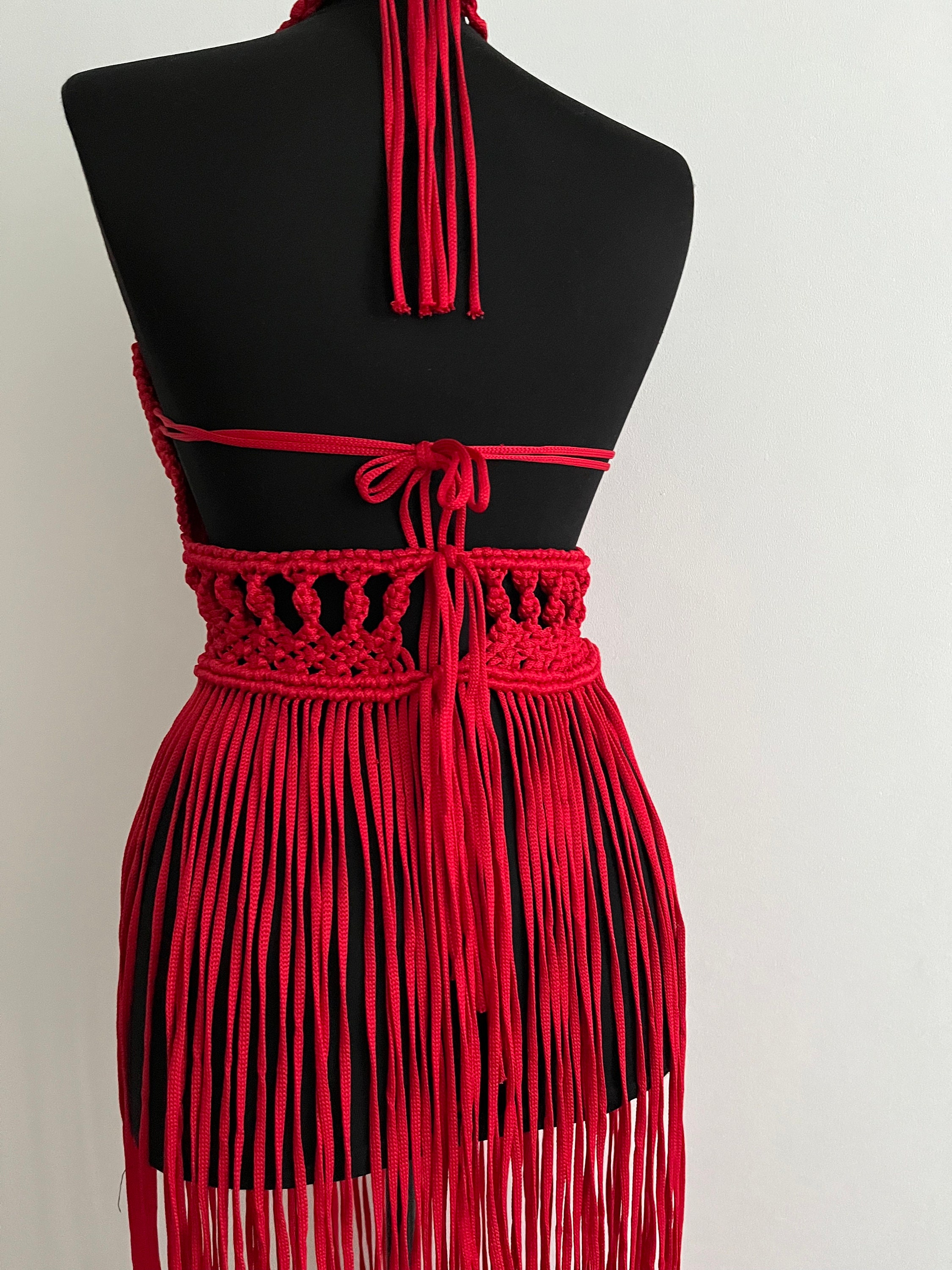 Festival Clothing Macrame Rope Dress Macrame Beachwear Rave - Etsy
