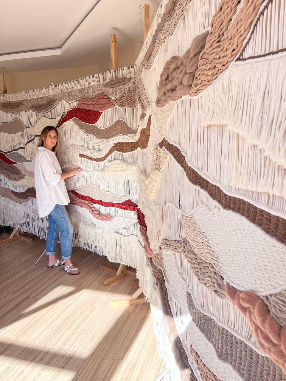 Macrame Room Divider, Boho Room Partition, Woven Room Divider, Large ...