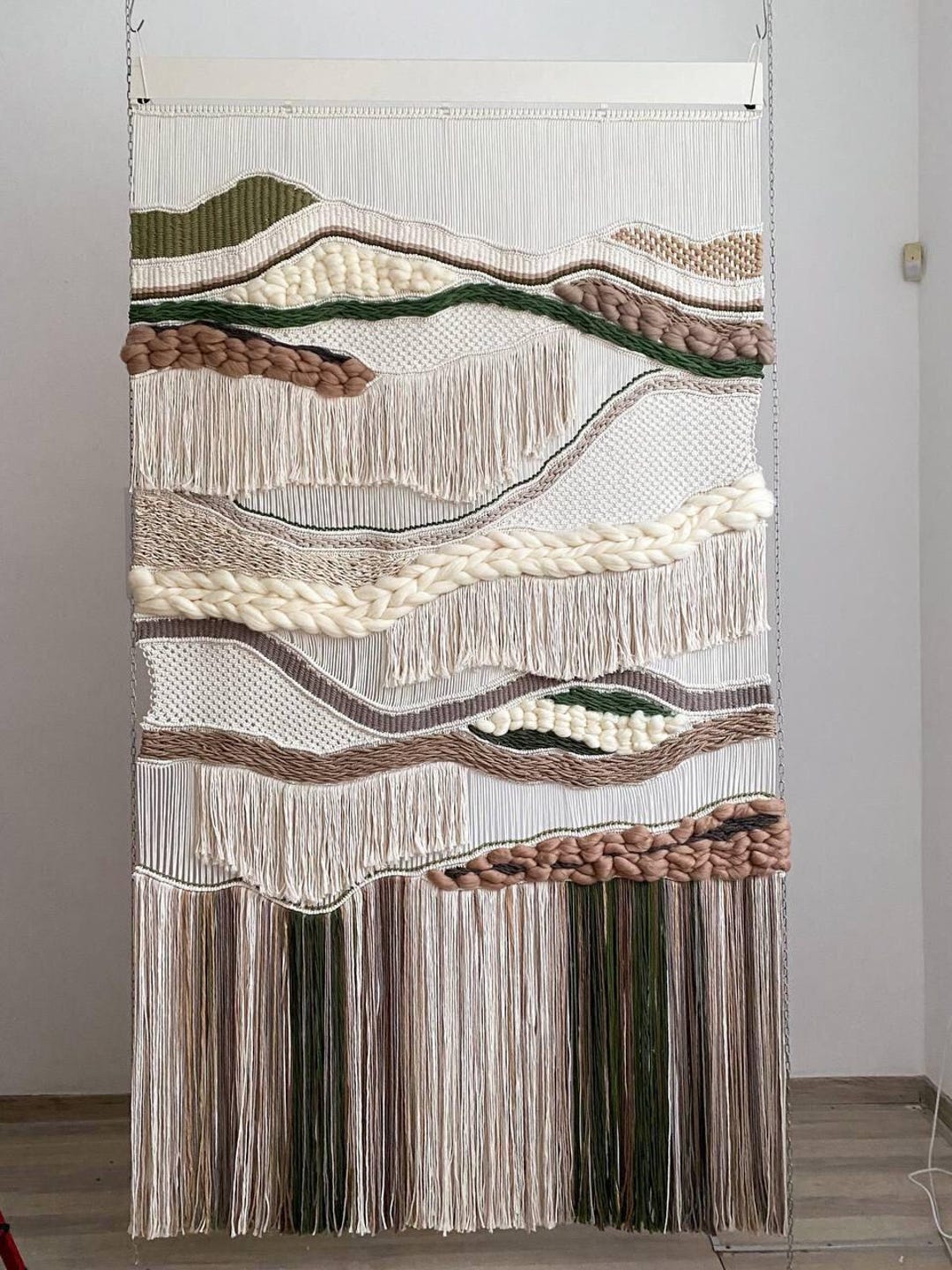 Macrame Room Divider, Boho Room Partition, Woven Room Divider, Large ...