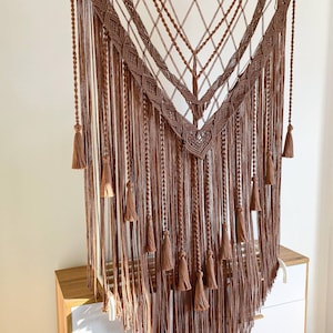 Extra Long Macrame Wall Hanging Macrame Backdrop Interior - Etsy