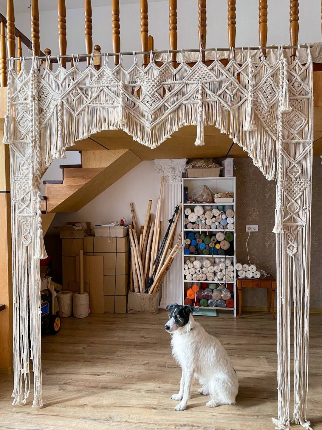 Macrame Wedding Arch, Bohemian Wedding, Extra Large Macrame Backdrop ...