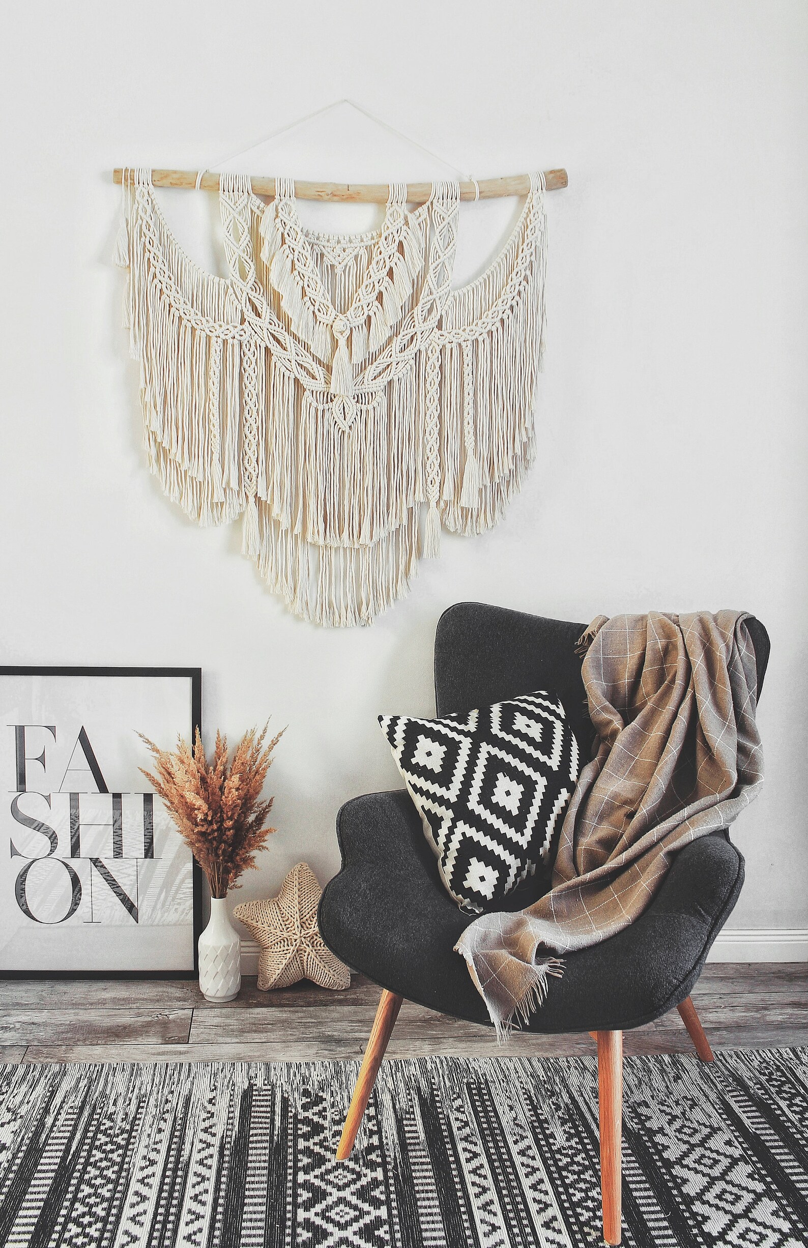 Large Macrame Backdrop Extra large Macrame Wall Hanging with | Etsy