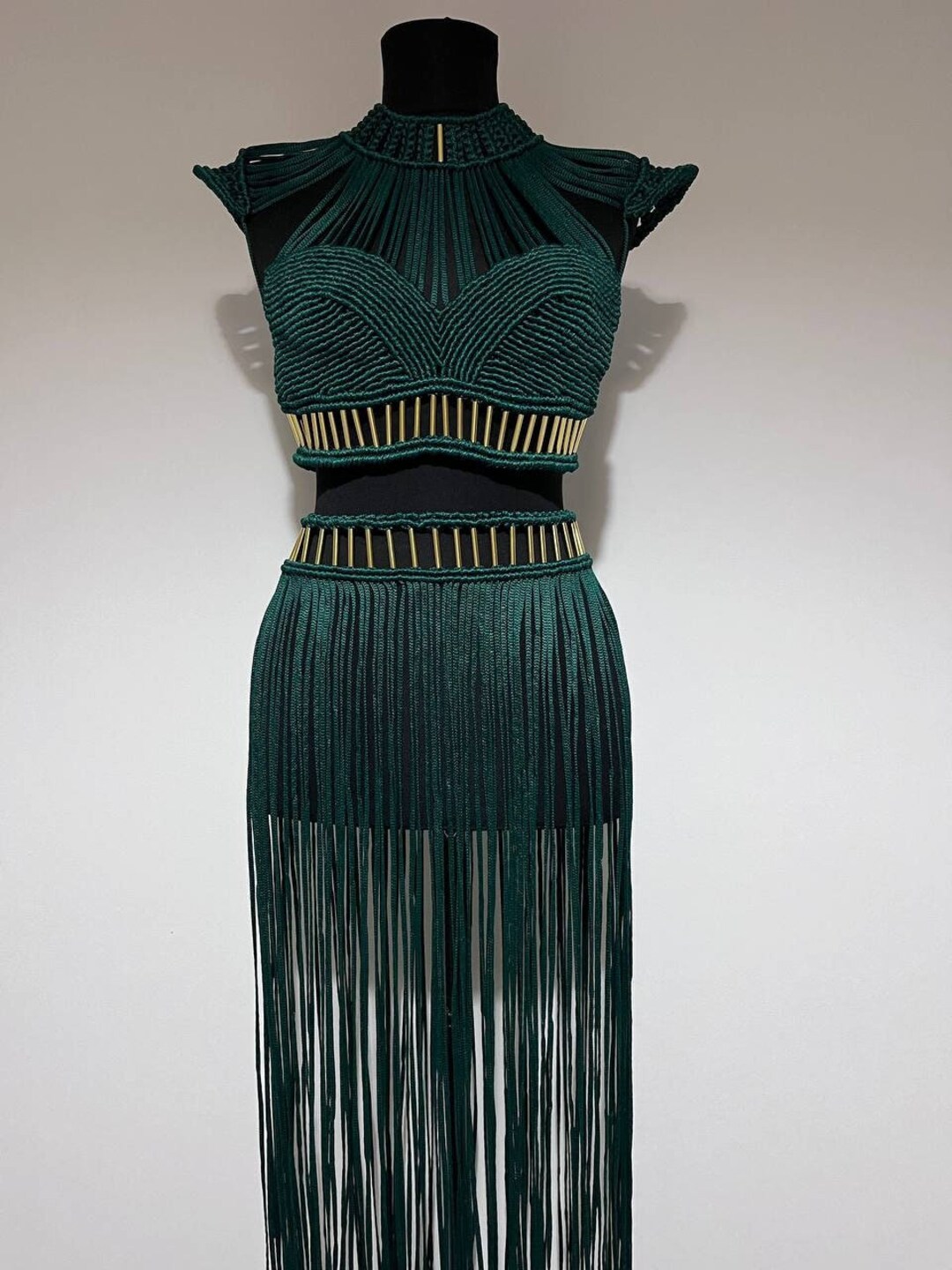 Macrame Dress, Rave Outfit, Burning Man Dress, Macrame Beachwear ...