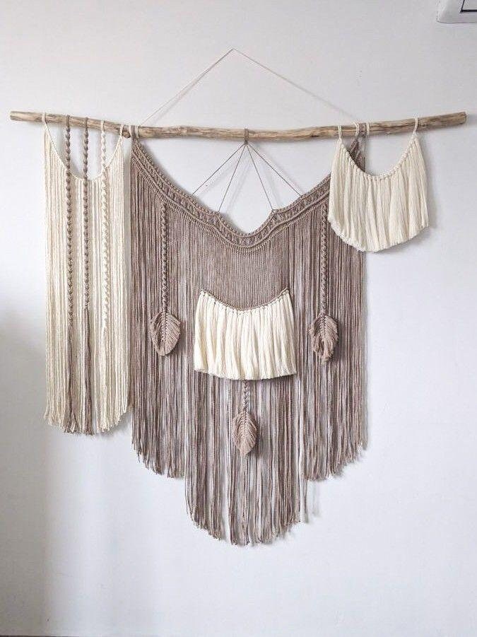 Modern Woven Decor Macrame Wall Hanging Extra Large Macrame - Etsy